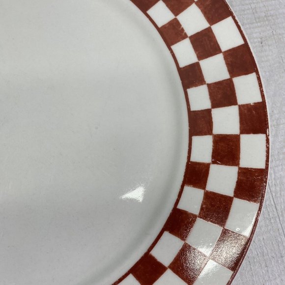 Home Trends | Dining | Home Trends Farm Fresh White Red Checker Border ...
